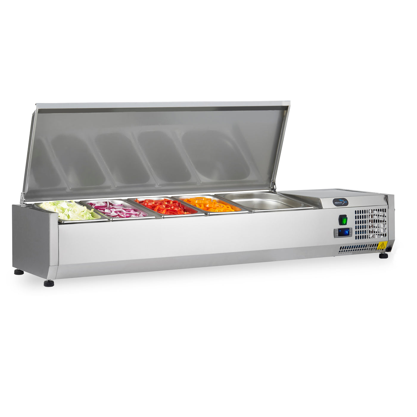 Countertop Prep Refrigerator with Lid - 1/3GN – 1400mm — Aquilo ...