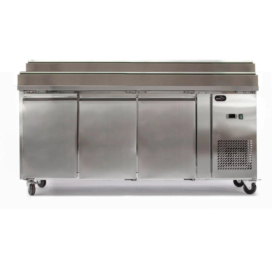 Three Door Counter Refrigerator with Raised Pan Holders - 1795mm ...